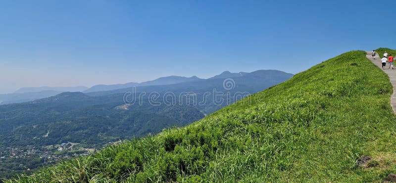 Izu Tobu Volcano Views in Japan Stock Photo - Image of plateau, prairie ...