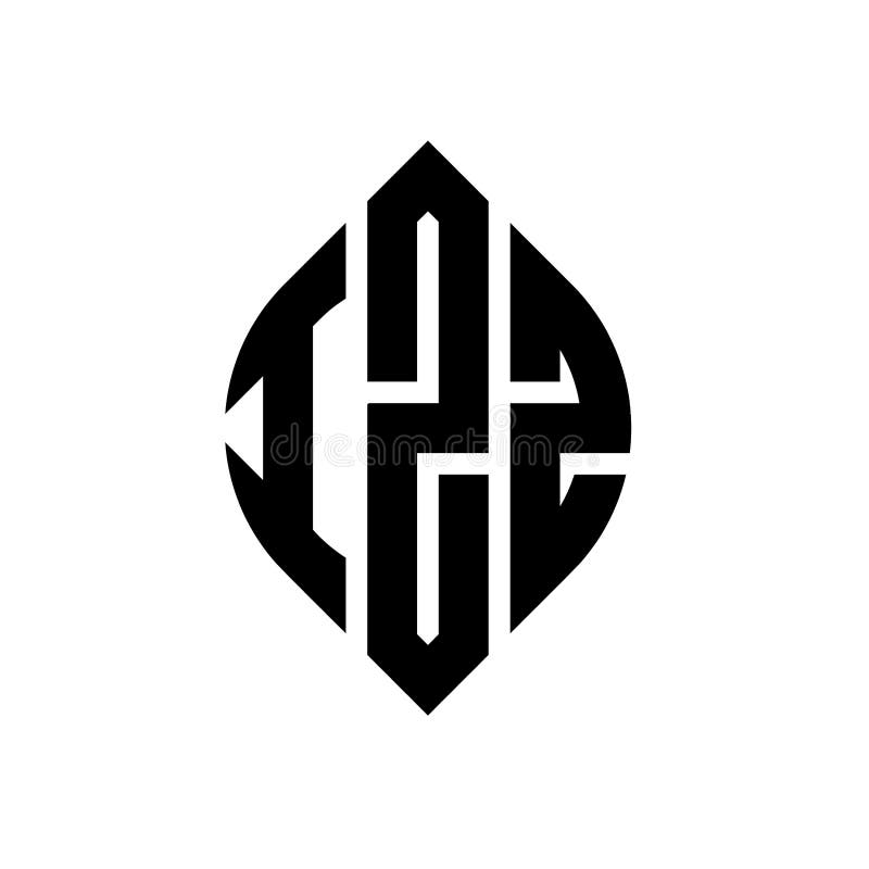 Izz Circle Emblem Abstract Monogram Stock Illustrations – 2 Izz Circle ...