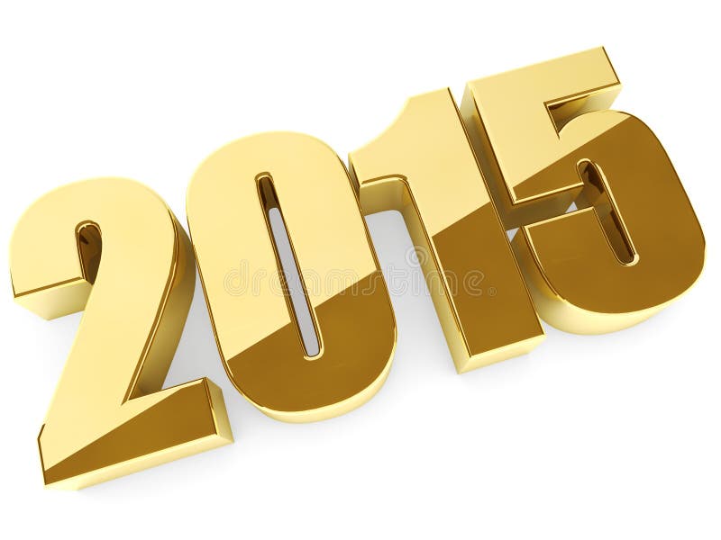 3D 2015 stock abbildung. Illustration von jahr, glücklich - 29441956