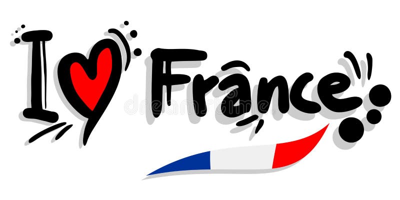 J'aime la France illustration stock. Illustration du champagne - 21579299