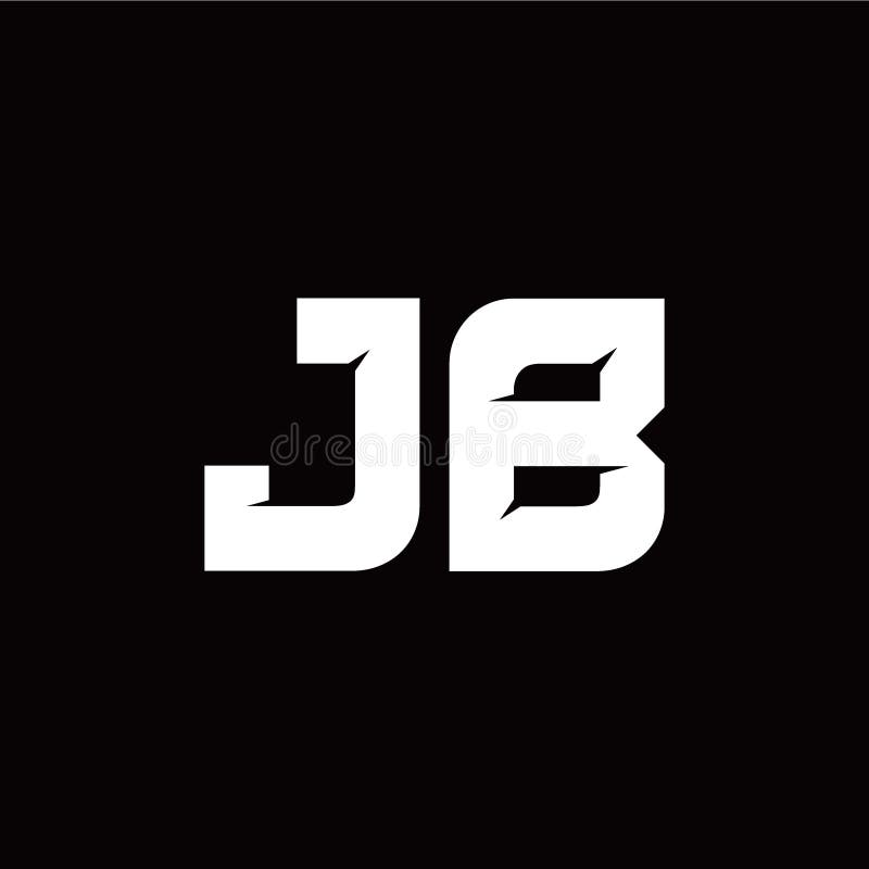 J B Letter Monogram Style Initial Logo Template Stock Vector ...