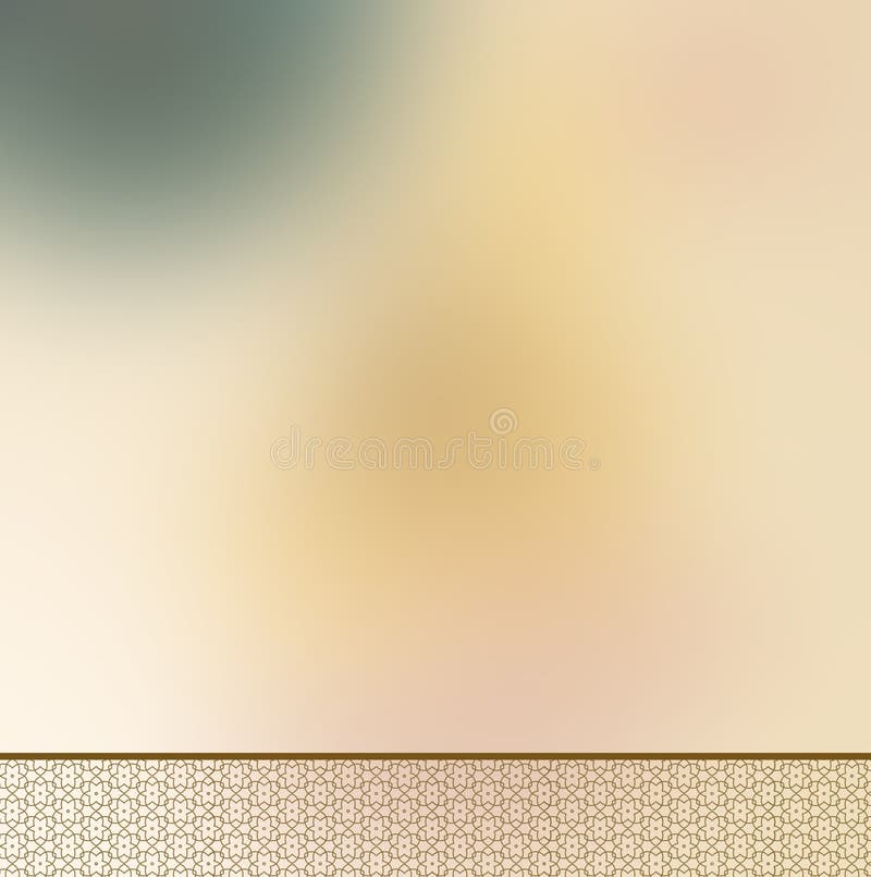 Beige Colour Invitation Card Background Stock Illustration ...