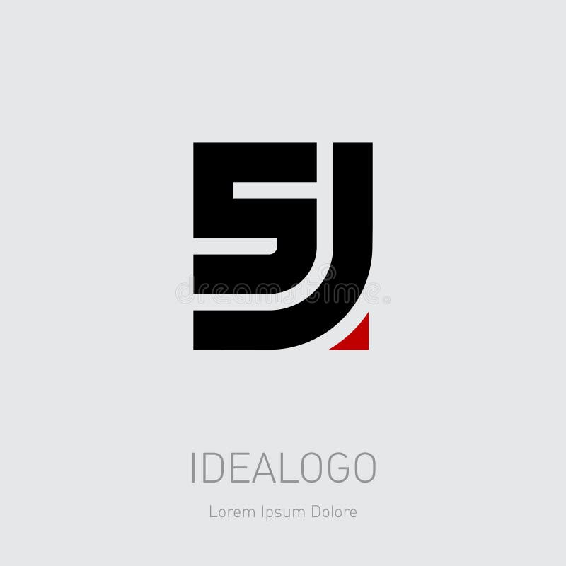 5 and J Initial Logo. 5J Initial Monogram Logotype Stock Vector ...