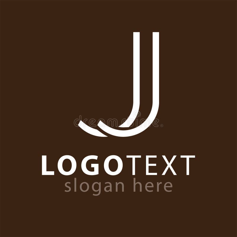 J J Letter Line Logo Element Stock Vector - Illustration of card, frame ...
