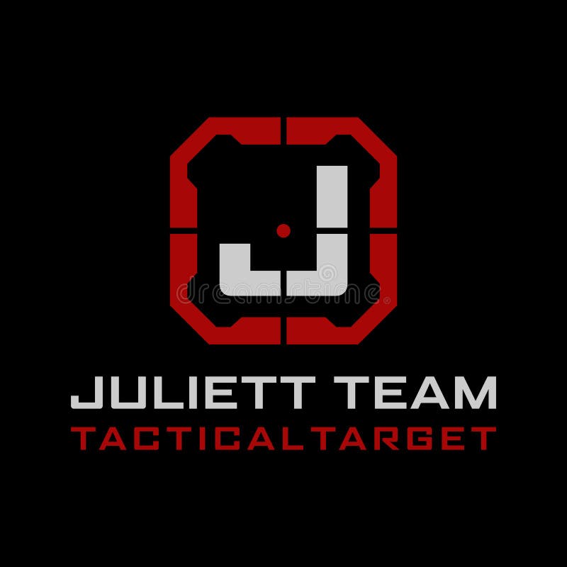 E Letter Tactical Military Target Logo Design Stock Illustration ...