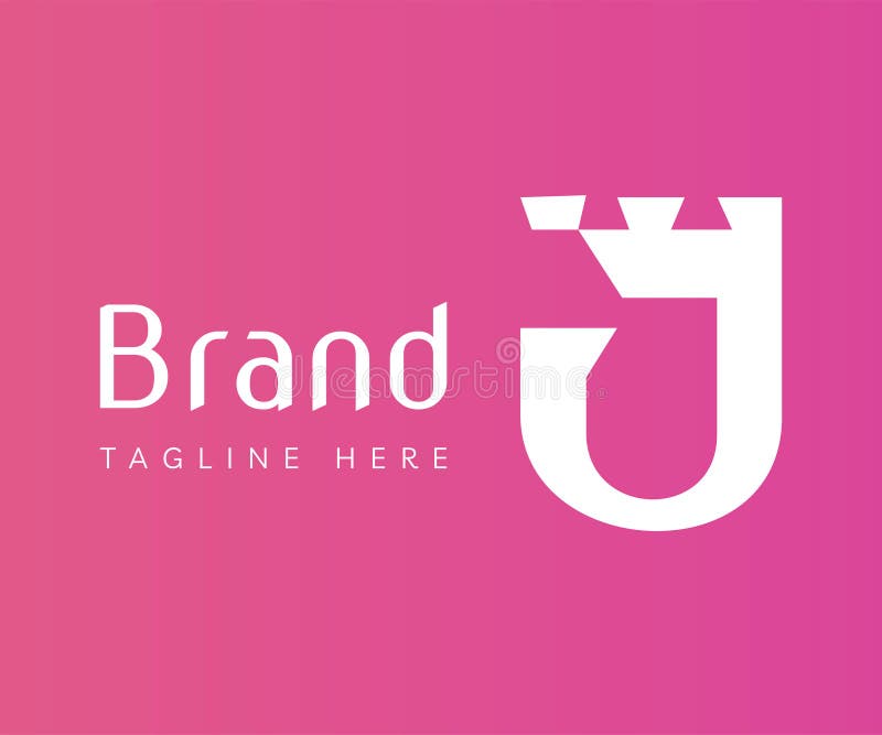 Letter J Logo Design. Letter J with Crown Logo Stock Vector ...