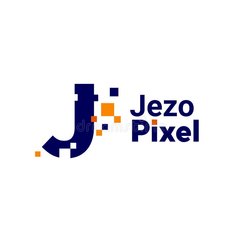 J Marca De Pixel Digital 8 Bits Ilustração do Vetor - Ilustração de ...
