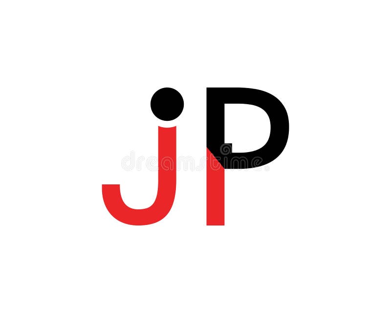 J P Icon Letter and Symbol Template Stock Vector - Illustration of ...