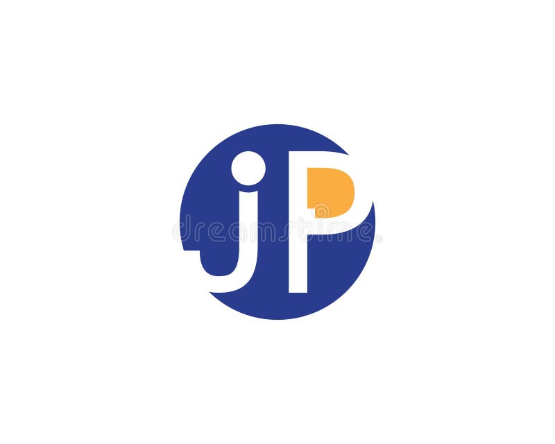 J P Icon Letter and Symbol Template Stock Vector - Illustration of ...