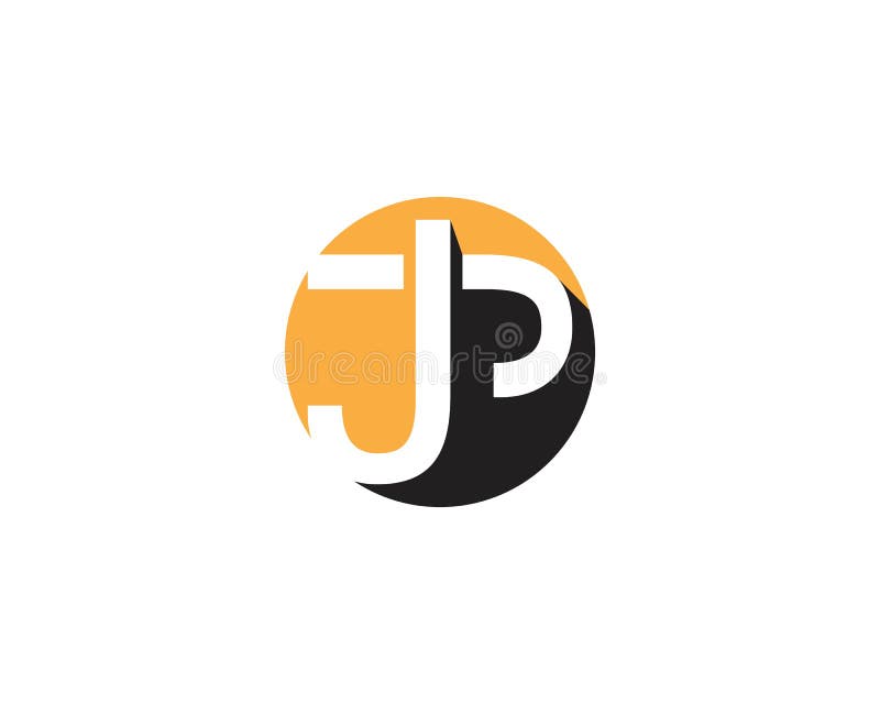 J P Icon Letter and Symbol Template Stock Vector - Illustration of ...