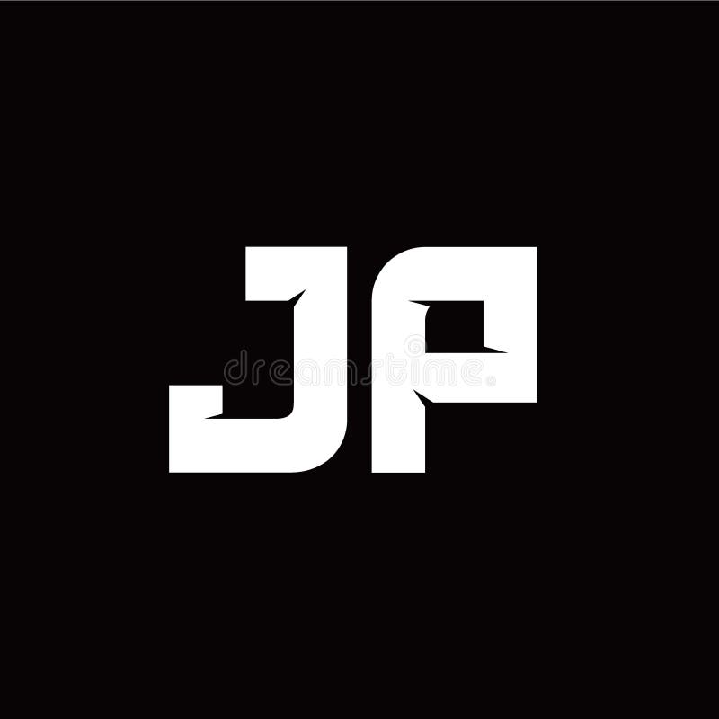 J P Letter Monogram Style Initial Logo Template Stock Vector ...