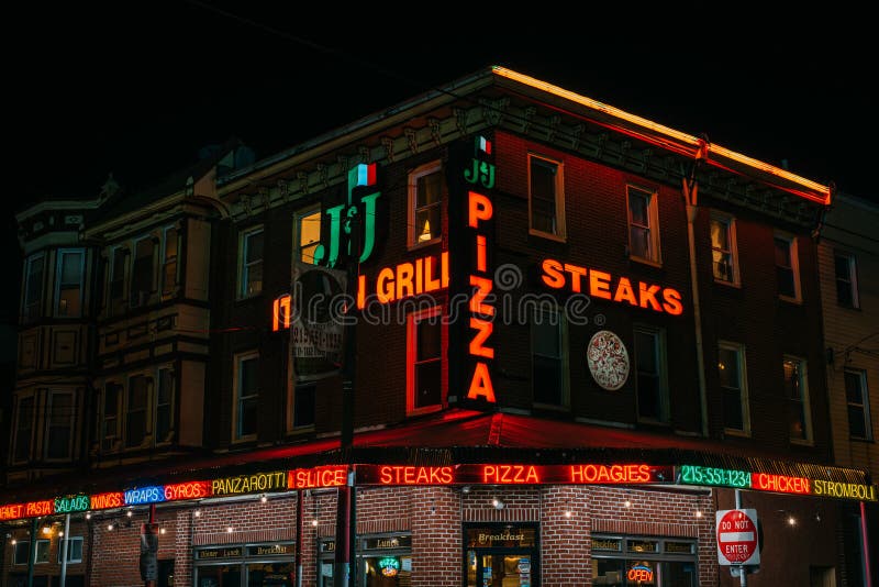 J & J Pizza, in Passyunk Square, Philadelphia, Pennsylvania Editorial ...