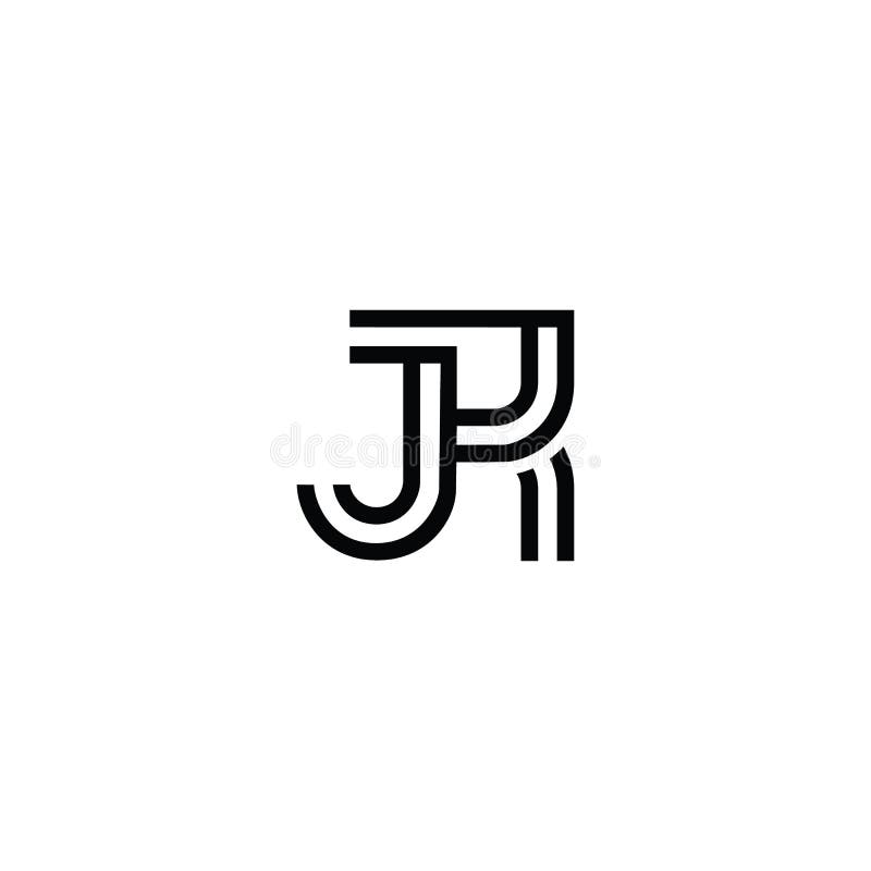 J, R Logo Initial Vector Mark. JR Initial Name Logo. Stock Vector ...