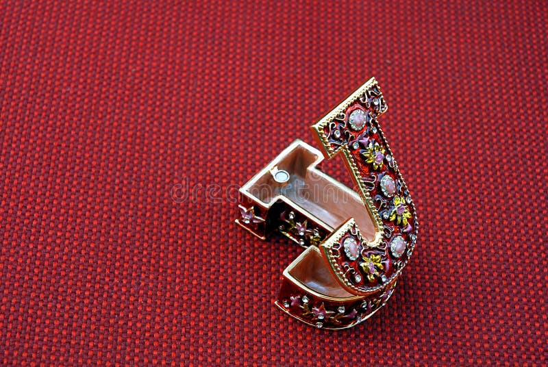 J-shaped jewel box stock image. Image of jewellery, storage - 1674215