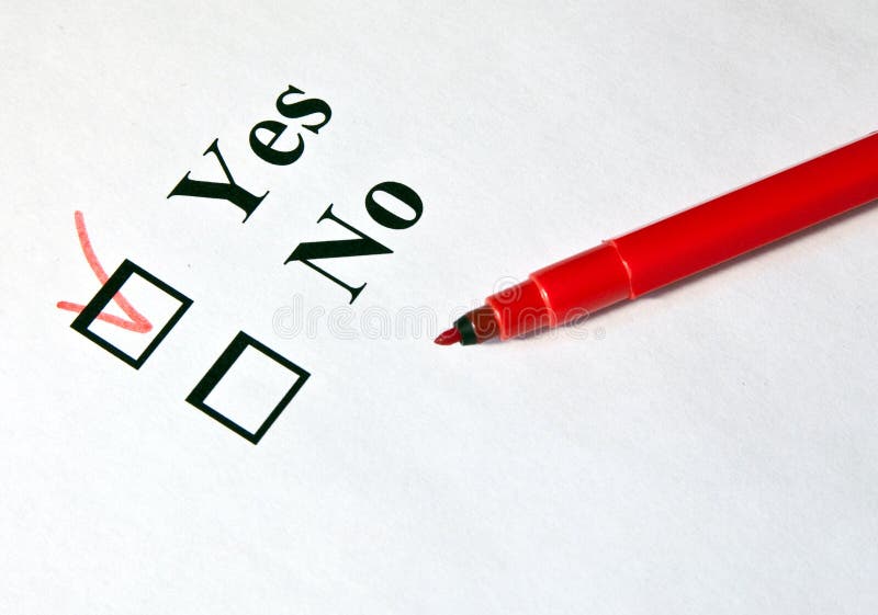 Ja! stockbild. Bild von geschäft, forschung, prüfung - 12902699