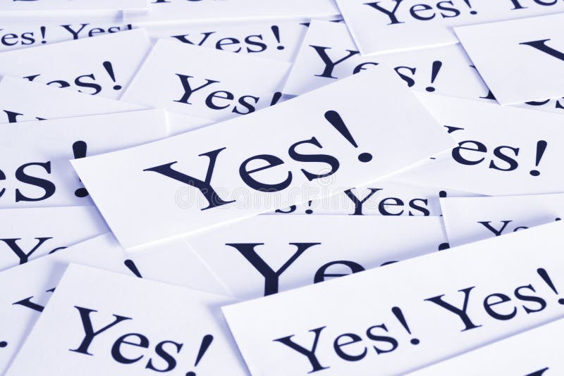 Ja Concept stock afbeelding. Image of positiviteit, niemand - 25219605