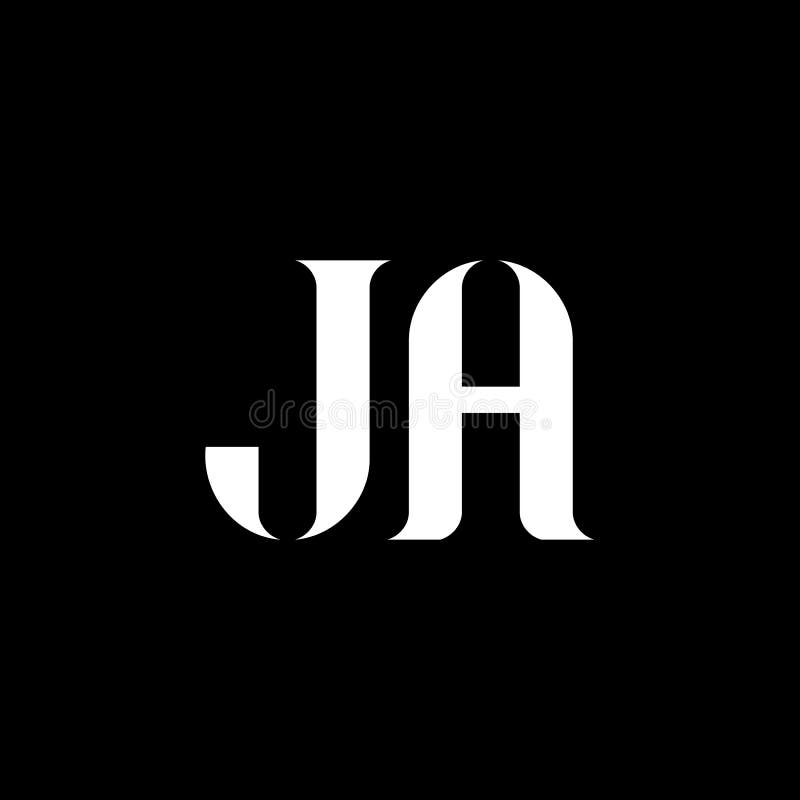 J A, JA Initial Letter Logo Design Vector Template, Graphic Alphabet ...