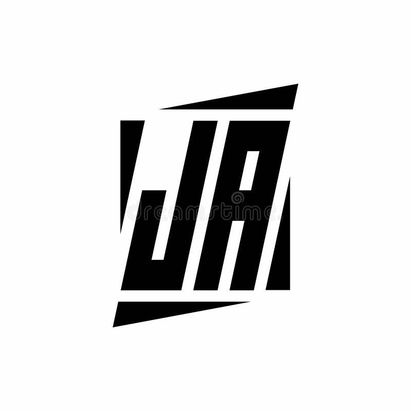 JA Logo Monogram with Modern Style Concept Design Template Stock Vector ...