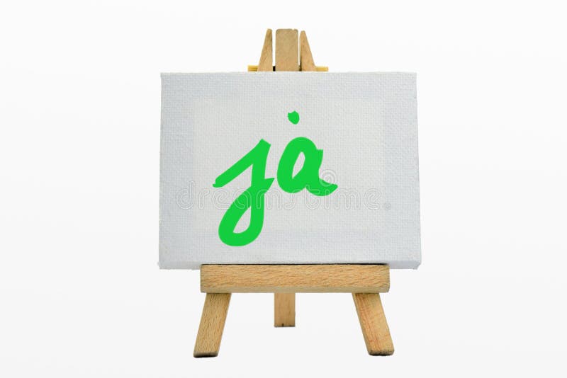 Ja / Yes stock image. Image of handwriting, handwritten - 33928821
