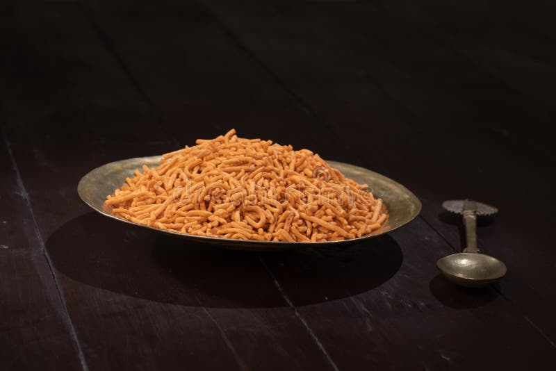 Jaadi Sev Namkeen stock photo. Image of fried, delicious - 203782184
