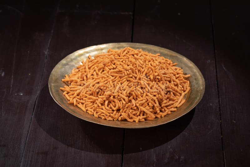 Jaadi Sev Namkeen stock image. Image of salty, gaatia - 203782251