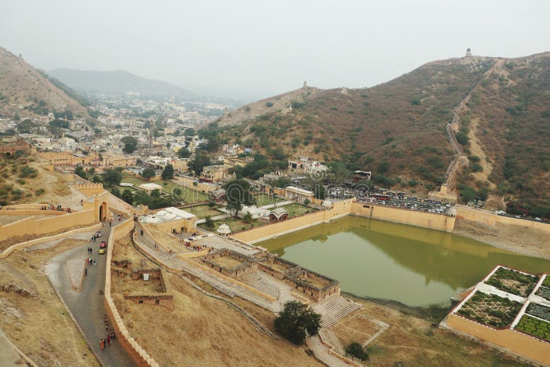 Jaaipir Fort Arial View a Beautiful Panoramic Seen. Stock Photo - Image ...