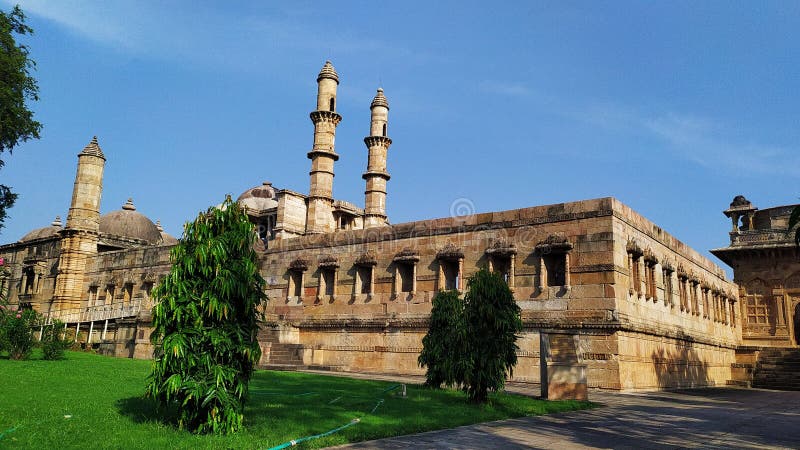 Jaami Masjid of Champaner stock photo. Image of india - 199668064