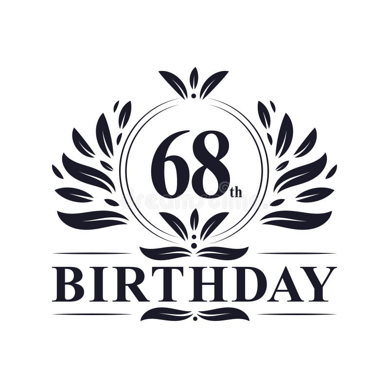 68 Jaar Verjaardaglogo 68e Verjaardag Viering Vector Illustratie ... 68 Jaar Verjaardaglogo 68e Verjaardag Viering Vector Illustratie ...