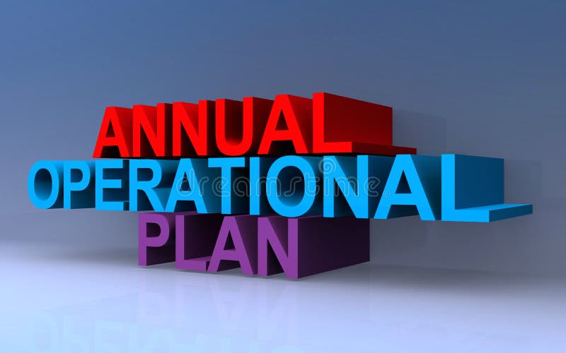 Aop Jaarconcept Operationeel Plan Met Groot Woord of Tekst En ...