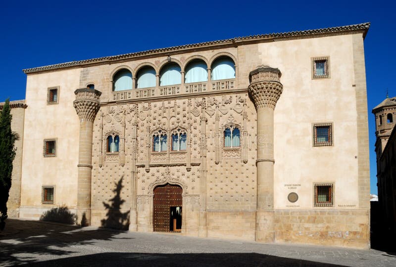 Jabalquinto Palace, Baeza, Spain. Stock Image - Image of mediterranean ...