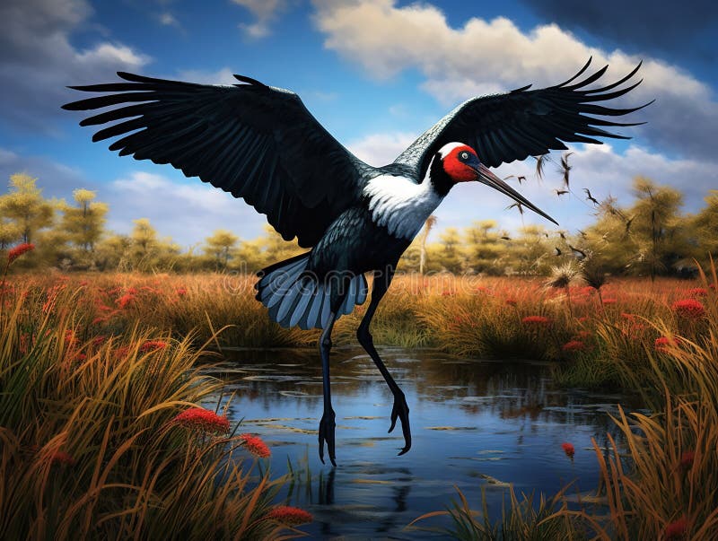 Jabiru Stock Illustrations – 75 Jabiru Stock Illustrations, Vectors ...