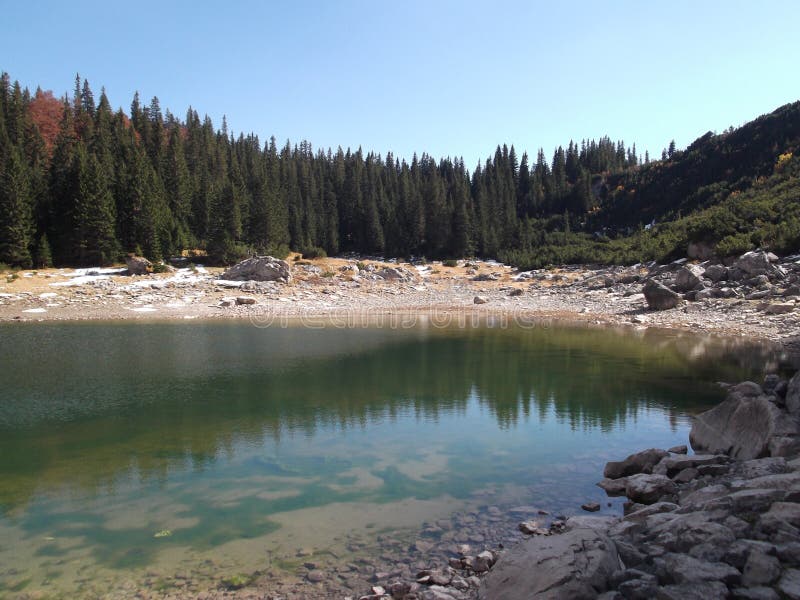 The Jablan Lake,the Durmitor National Park Stock Image - Image of kayak ...