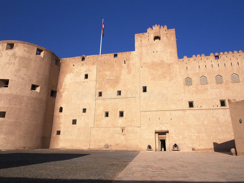 Jabreen Castle stock image. Image of castle, dakhiliyah - 64709267