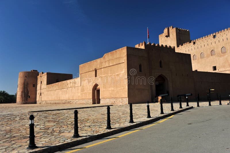 Jabreen Castle stock image. Image of remains, ruin, jabreen - 49337389