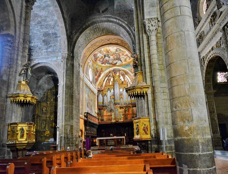 Jaca Cathedral, Also Known As the Cathedral of Saint Peter Stock Image ...