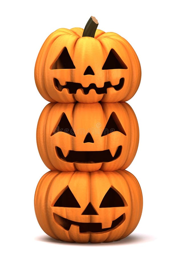 Jack-O-Lanterns Clip Art stock illustration. Illustration of element ...