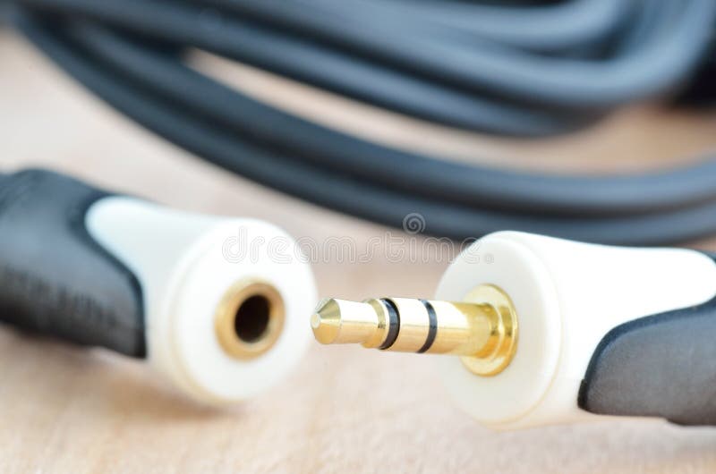 Jack of audio cable stock photo. Image of interconnect - 29229322