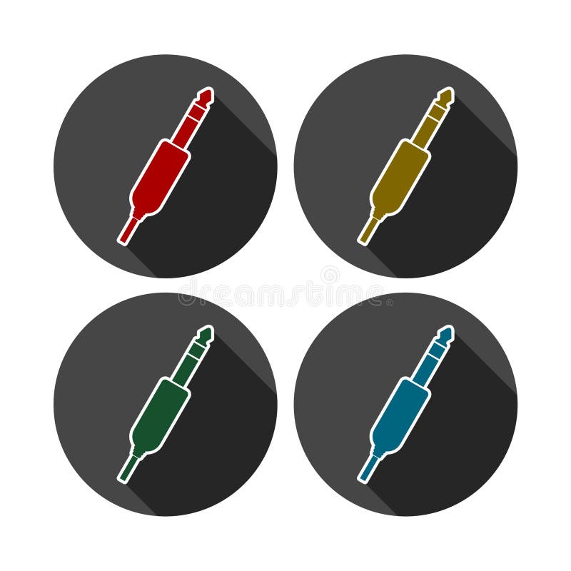 Audio Input and Output Ports of a Modern Device Stock Vector ...