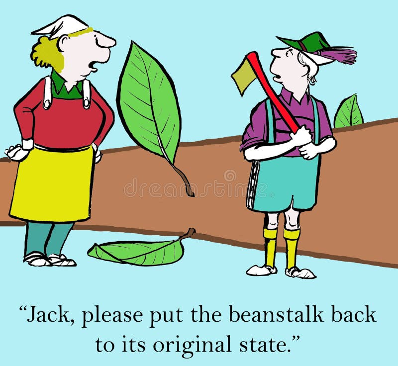 Jack and the beanstalk stock vector. Illustration of fairytale - 53089370