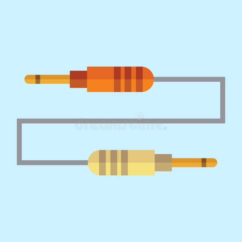 Jack Cable Plug Vector Illustration Graphic Stock Vector - Illustration ...