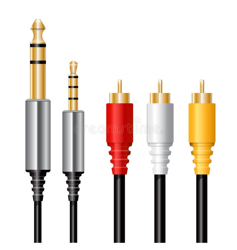 Stereo Jack Plug Cable Stock Illustrations – 2,798 Stereo Jack Plug ...