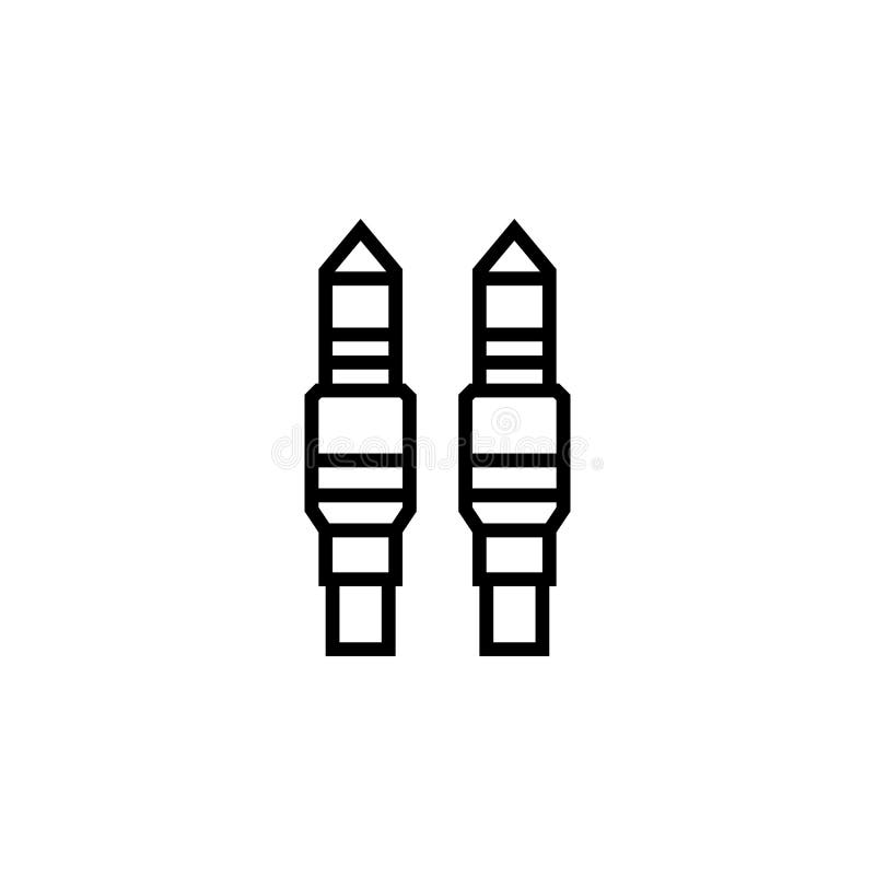 Jack Cable Vector Icon. Computer Component Icon Outline Style. Perfect ...