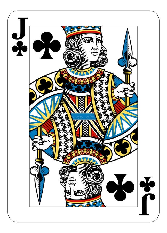 Jack of Clubs Design from Deck of Playing Cards Stock Vector ...