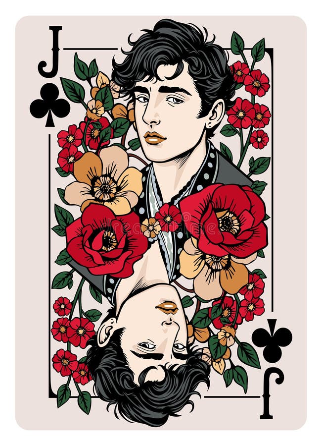 Jack of Clubs. Playing Card Vector Stock Vector - Illustration of ...