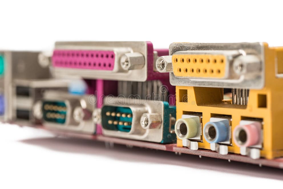 Jack of Computer Main Board Stock Photo - Image of chip, hardware: 51776408