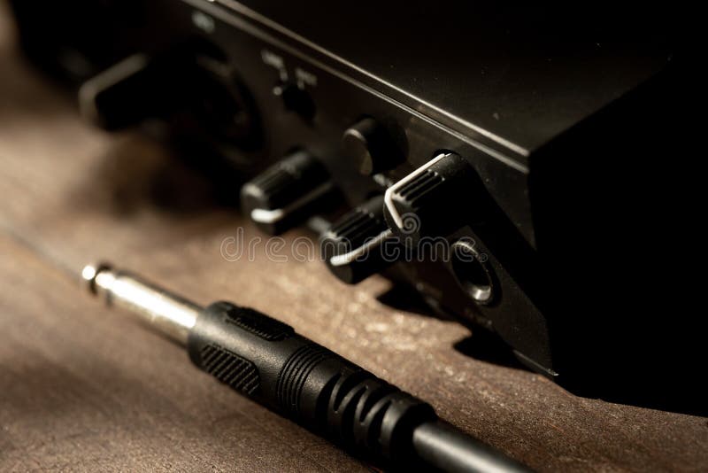 Jack Connector for Connecting a Musical Instrument Stock Image - Image ...