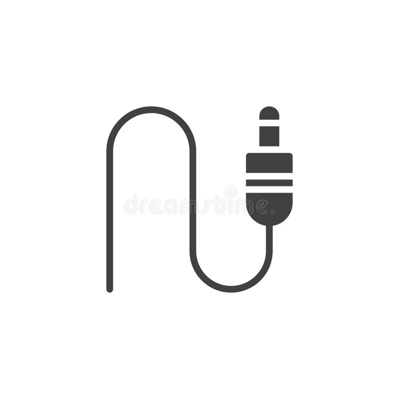 Jack connector icon vector stock vector. Illustration of pixel - 108450899
