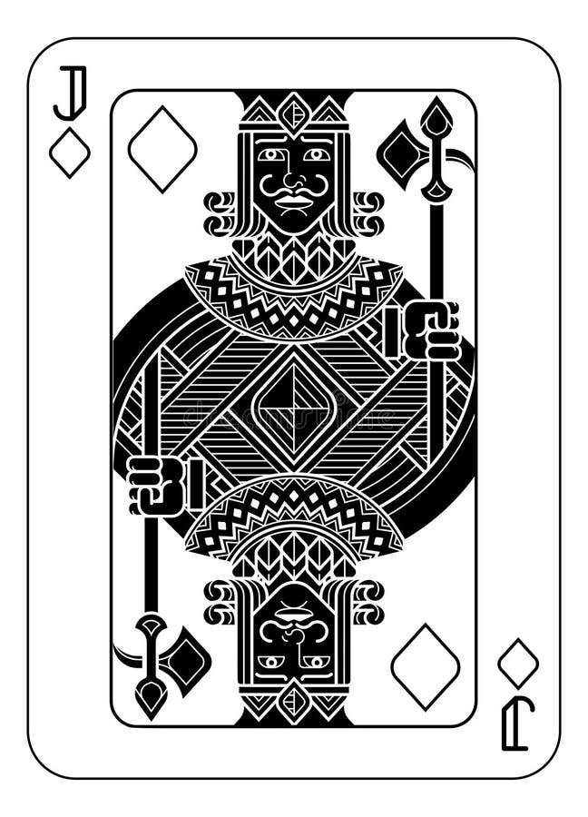 Playing Cards Deck Pack Jack of Diamonds Design Stock Photo ...