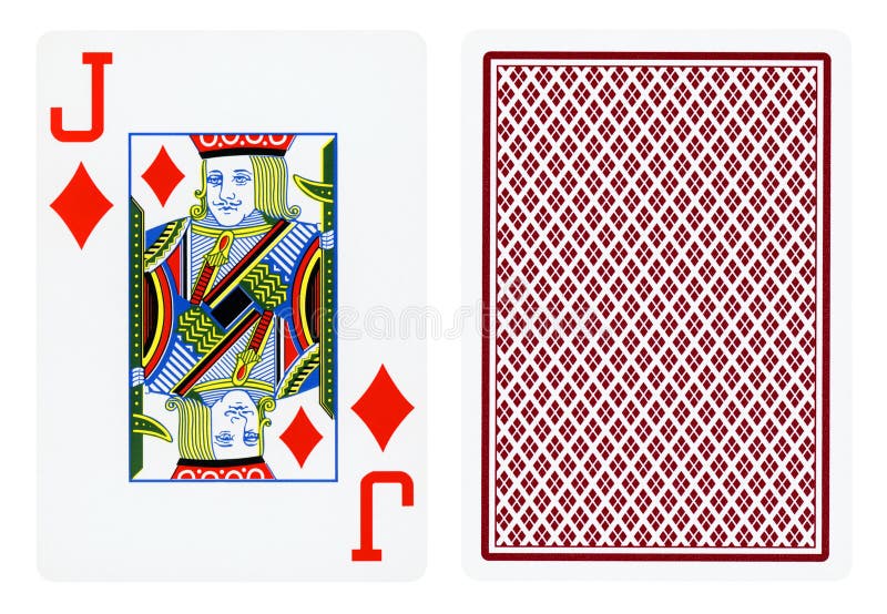 Jack of Diamonds Playing Card Isolated on White Stock Photo - Image of ...
