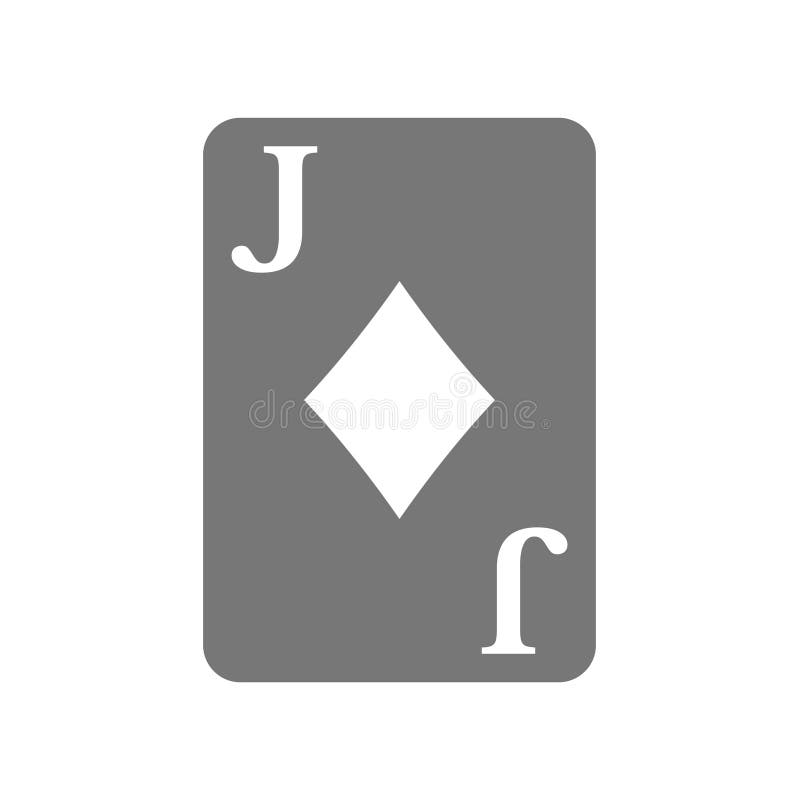 Jack of Diamonds Vector Icon Stock Vector - Illustration of playing ...